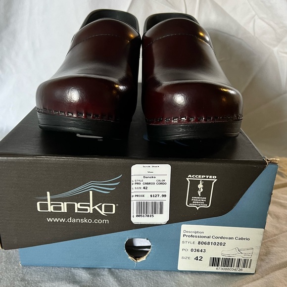 Dansko | Shoes | Dansko Professional Cabrio Cordovan Clogs Size 42 | Poshmark